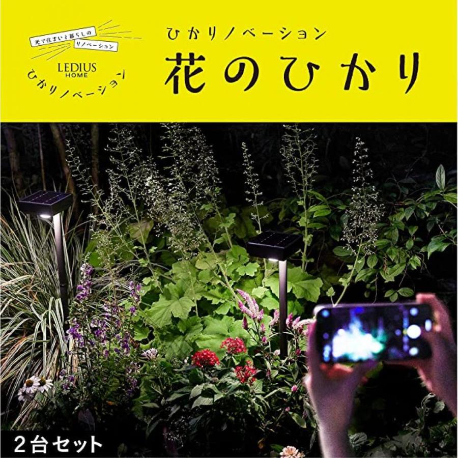 タカショー Takasho ソーラーライト ひかりノベーション SUNCHARGE 花のひかり 2個セット LGS-LH02P ブラック ライトアップ エコ : ダイユーエイト収納ナビ.com ...