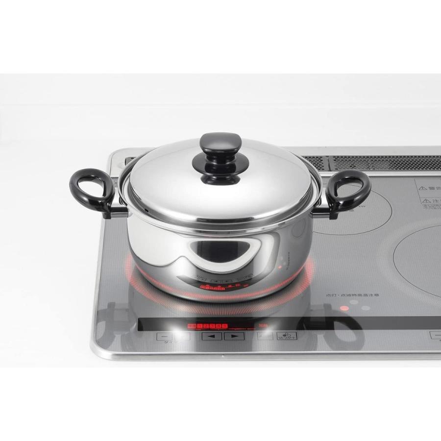 ベストコ IH対応 ステンレス両手鍋 ミラスティ 22cm SJ-3147 オール熱源対応 4.1L キャセロール :4979487931472:ダイユーエイト収納ナビ.com - 通販 ...