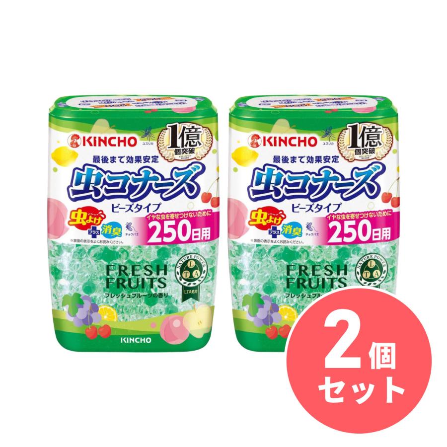 KINCHO まとめ買い【在庫有・即納】金鳥(KINCHO) 虫コナーズ ビーズタイプ 250日用 フレッシュフルーツの香り×2セット 虫除け 消臭 芳香 置き型 : ダイユーエイト収納ナビ ...