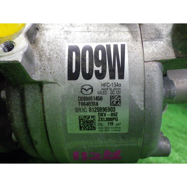 デミオ 6BA-DJLAS エアコンコンプレッサー 15Sノーブルクリムゾン 4WD 41W ヴァレオ T964038A,D09W61450 ...