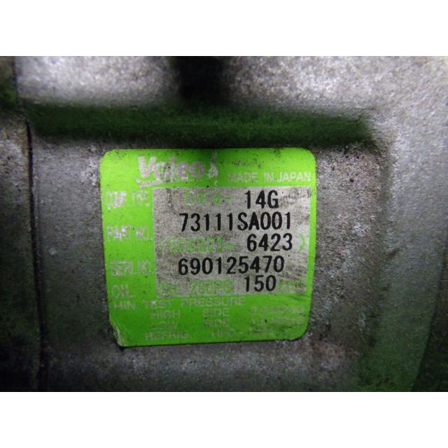 フォレスター CBA-SG5 エアコンコンプレッサー 2.0XS AWD 64Z ヴァレオ DKV-14G,73111SA001 ...