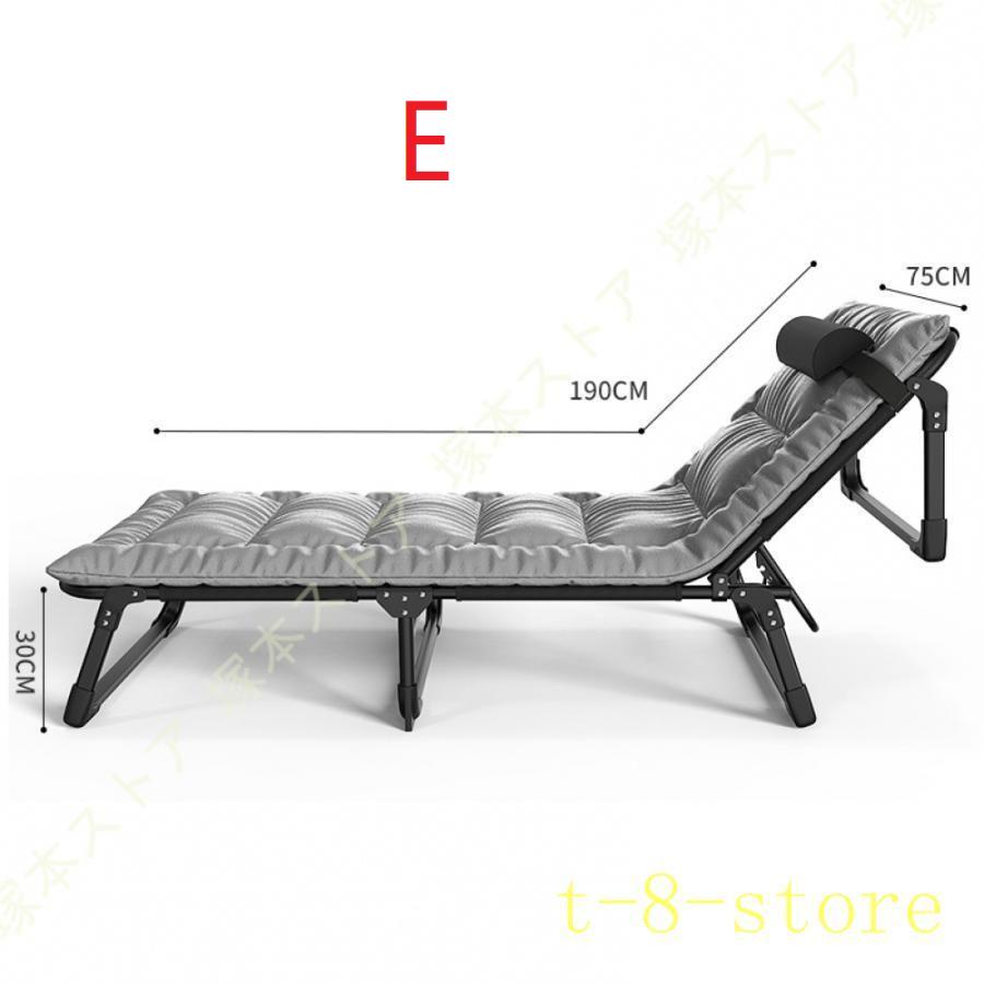 折りたたみベッド シングル コンパクト リクライニング 簡易ベッド 耐荷重200kg 折り畳み ベッド 三つ折り 枕つき 調節可能 おしゃれ ポータブル : ティー8ストア - 通販 ...