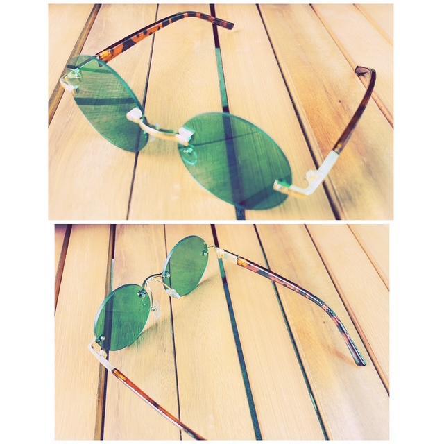 2 サングラス ラウンド レンズ 伊達メガネ ラウンドメガネ UV400 紫外線カット 目の保護 日焼け対策 男女兼用 メンズ レディース グリーン 丸メガネ : T&A ストアー - 通販 ...