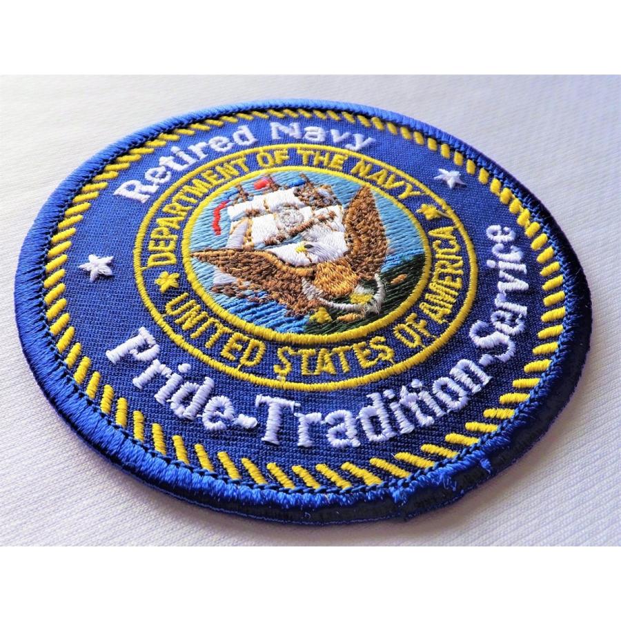 ミリタリー ワッペン RETIRED NAVY アメリカ軍 パッチ 米海軍 ミリタリー ワッペン RETIRED NAVY アメリカ軍 パッチ 米海軍