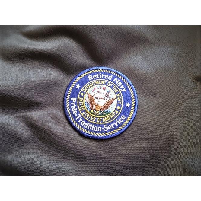 ミリタリー ワッペン RETIRED NAVY アメリカ軍 パッチ 米海軍 ミリタリー ワッペン RETIRED NAVY アメリカ軍 パッチ 米海軍