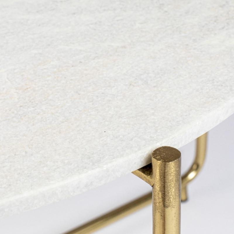 ZUIVER TIMPA MARBLE COFFEE TABLE センターテーブル 大理石 幅70cm ホワイト マーブル 北欧 円形 ...
