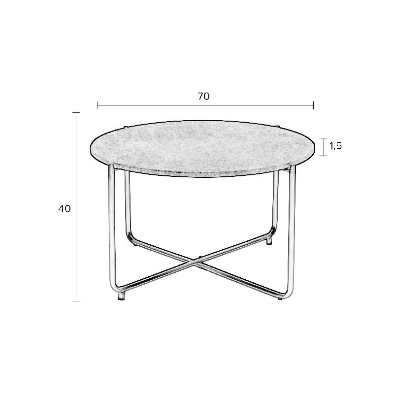ZUIVER TIMPA MARBLE COFFEE TABLE センターテーブル 大理石 幅70cm ホワイト マーブル 北欧 円形 ...
