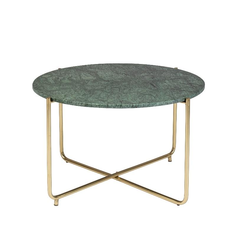 ZUIVER TIMPA MARBLE COFFEE TABLE センターテーブル 大理石 幅70cm グリーン マーブル 北欧 円形 ...
