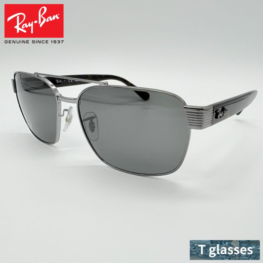 RB3751 004/B1 Ray-Ban レイバン サングラス ポリッシュガンメタル ダークグレー アウトドア 国内正規品 UVカット ...