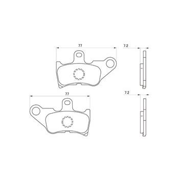 DAYTONA（バイク用品） DAYTONA (デイトナ) ブレーキパッド 039 赤パッド リモコンJOG 79823 : 2輪・4輪用品の ...