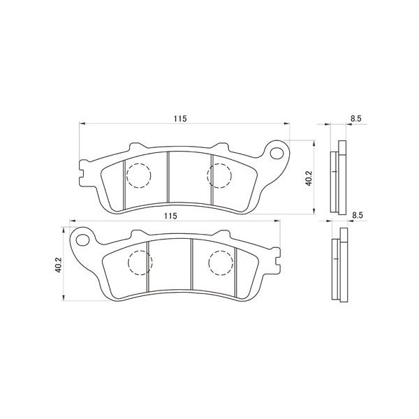 DAYTONA（バイク用品） DAYTONA (デイトナ) ブレーキパッド 013 ゴールデンパッドΧ(カイ) CBR1100 97116 : ...