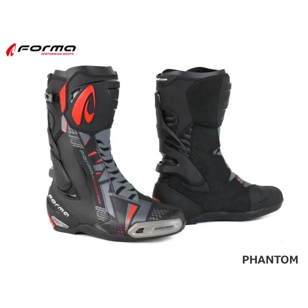 Forma（フォーマ）ツーリングブーツ PHANTOM BLACK GREY RED ファントム : 2輪・4輪用品のショップt-joy - 通販 - Yahoo!ショッピング