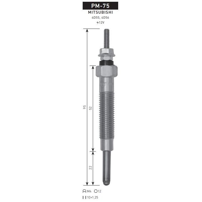 HKT グロープラグ PM-75 : 2輪・4輪用品のショップt-joy - 通販 - Yahoo!ショッピング