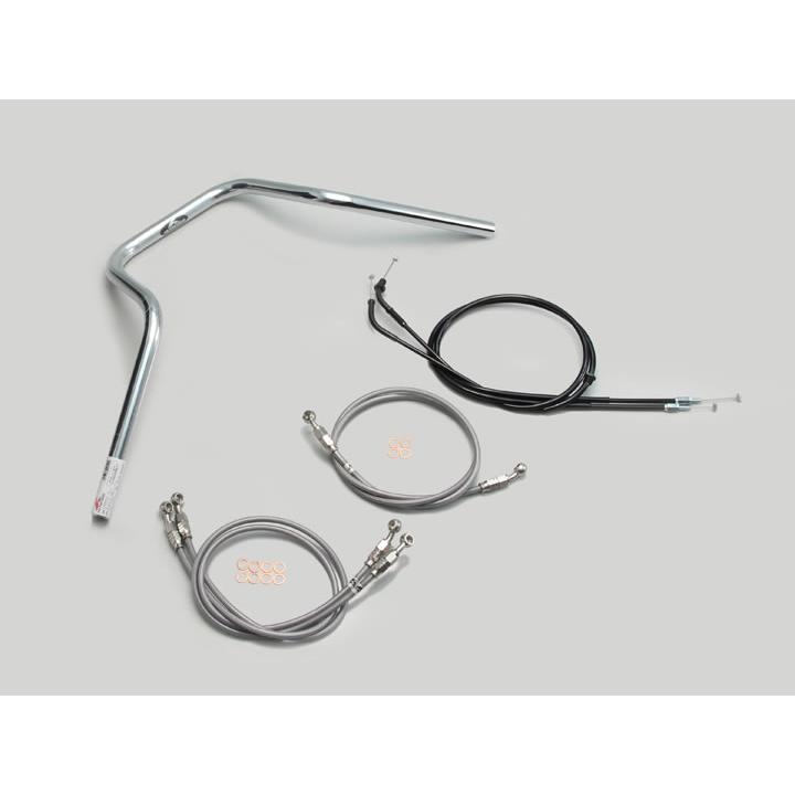 ハリケーン POLICE 5型 ハンドルSET CB1300SB（05-09 SC54） ABS無車 クロームメッキ H002-069C :hurricane-h002-069c:2輪・4輪用 ...