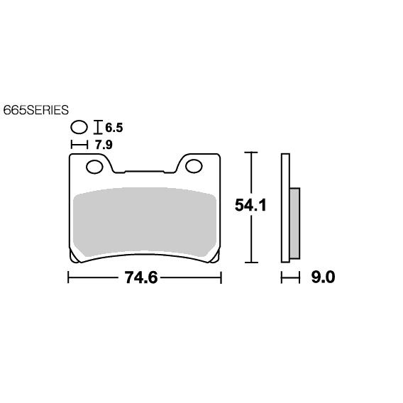 SBSブレーキパッド 665HF 92−93FZR1000 (777-0665000) : kitaco-665hf : 2輪・4輪用品の ...