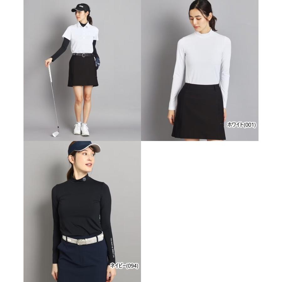 【タイムセール 12/23 13:00迄】ハイネックシャツ レディース アダバット adabat ゴルフウェア c86-01295 OFF adabat（アダバット） ハイネックシャツ レディース ゴルフウェア c86
