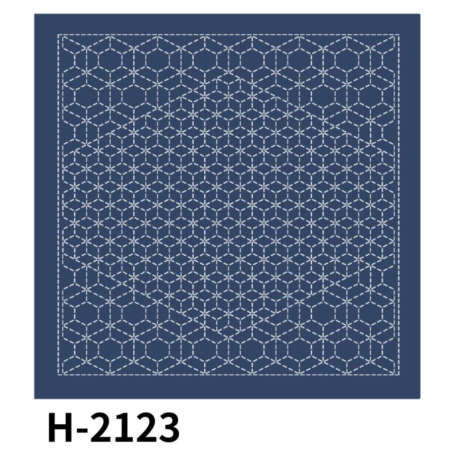 Olympus 2024年2月 新柄 刺し子 花ふきん 布パック オリムパス 霰亀甲 Ararekikko 色布 藍 H-2123 刺し子の花ふきん「和」"Nagomi"シリーズ 伝統柄 図案 ...