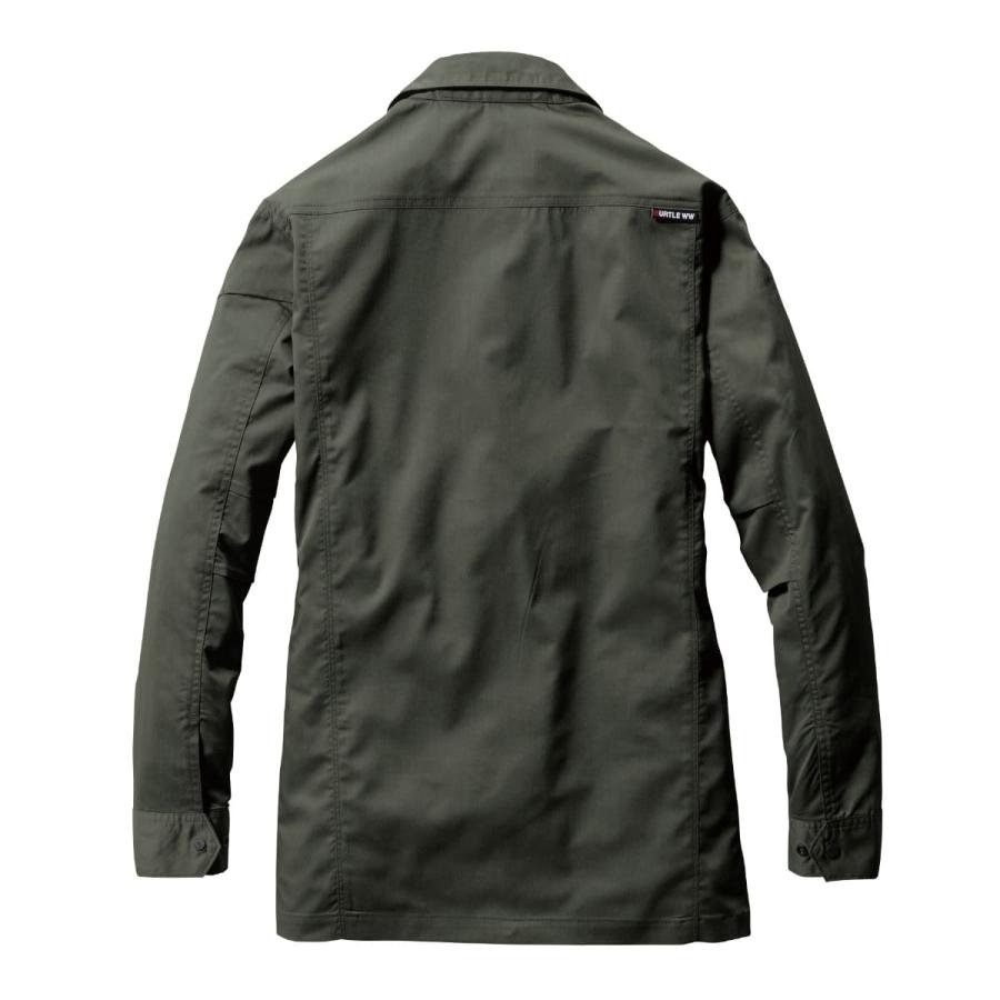 BURTLE シャツ メンズ 無地 バートル 長袖シャツ（ユニセックス）[6211シリーズ] 6215 男女兼用 ジャケット 作業服 作業着 作業 仕事 ワークウェア 定番 S-LL : 無地 ...