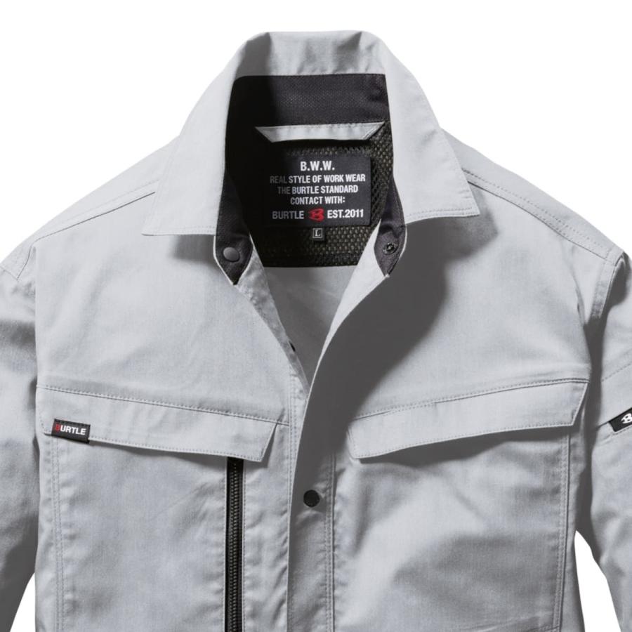 BURTLE シャツ メンズ 無地 バートル 長袖シャツ（ユニセックス）[6211シリーズ] 6215 男女兼用 ジャケット 作業服 作業着 作業 仕事 ワークウェア 定番 S-LL : 無地 ...