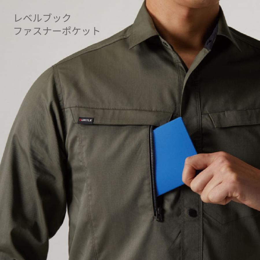 BURTLE シャツ メンズ 無地 バートル 長袖シャツ（ユニセックス）[6211シリーズ] 6215 男女兼用 ジャケット 作業服 作業着 作業 仕事 ワークウェア 定番 S-LL : 無地 ...