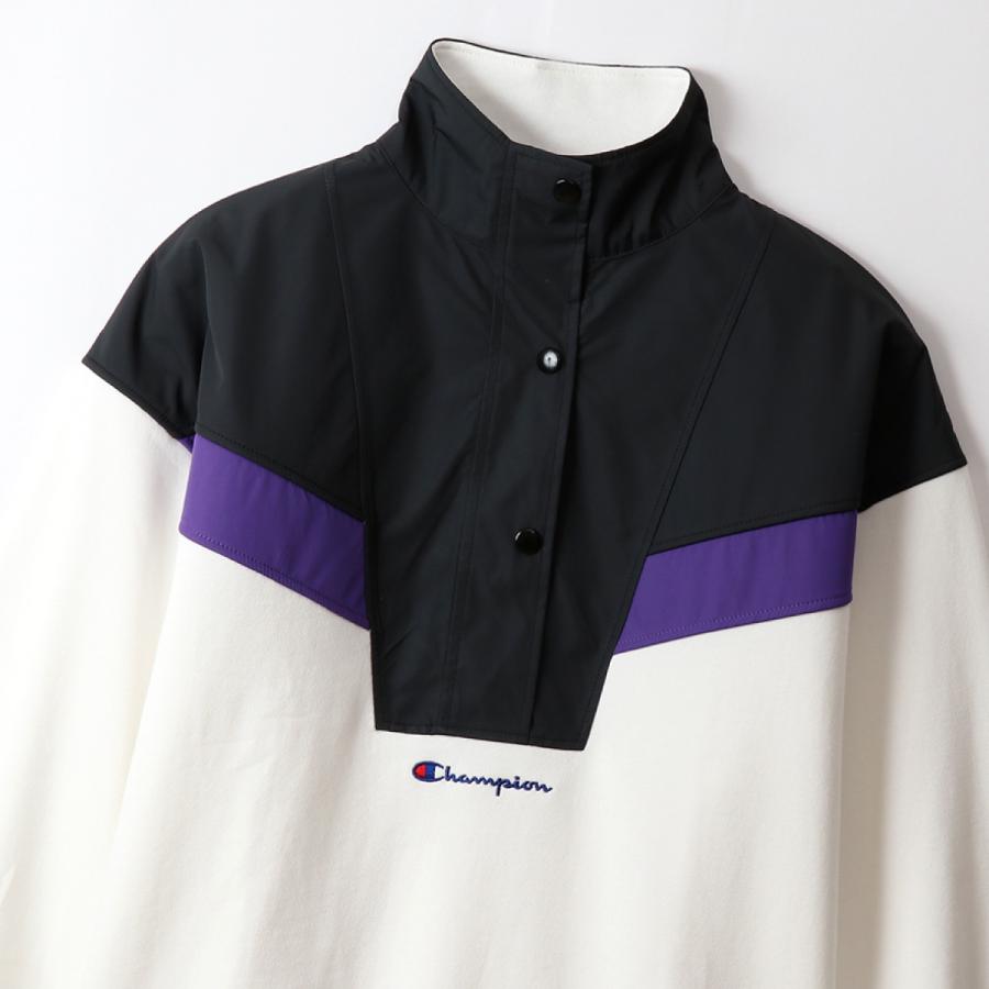 Champion ジャケット レディース チャンピオン SNAP SWEATSHIRT cw-r011 異素材 MIX ポリエステル スウェット : 無地Tシャツ Tshirt.st - 通販 ...