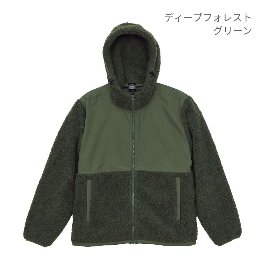 United Athle パーカー メンズ アウター ユナイテッドアスレ シープボア フリース フルジップ パーカ (裏地付) 7496-01 男女兼用 ボアジャケット 秋 冬 : 無地T ...