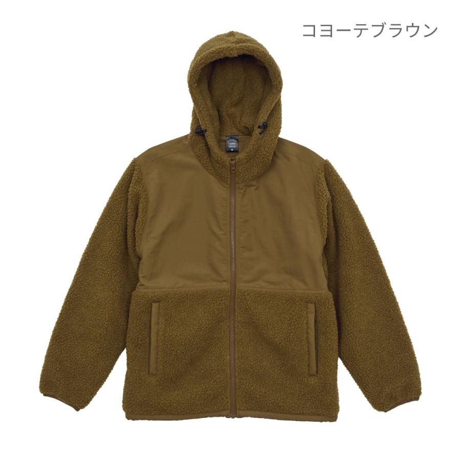 United Athle パーカー メンズ アウター ユナイテッドアスレ シープボア フリース フルジップ パーカ (裏地付) 7496-01 男女兼用 ボアジャケット 秋 冬 : 無地T ...