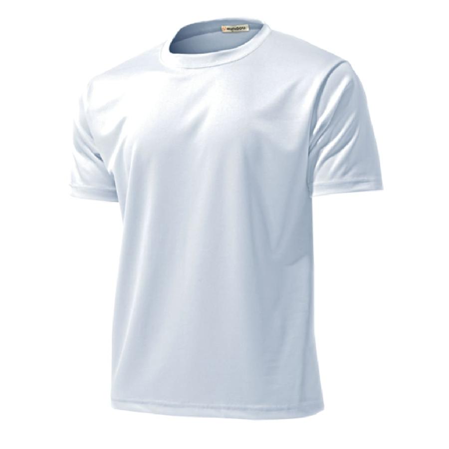 速乾 tシャツ メンズ 無地 wundou ウンドウ タフ ドライ Tシャツ P110 p110 スポーツ 運動会 文化祭 ユニフォーム 白 黒 など S M L XL XXL : 無地T ...