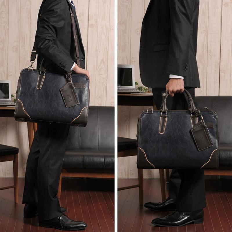 メンズ ビジネスバッグ 2層ブリーフケース Pid ONESTO 通勤 ショルダー