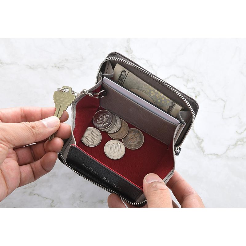 青木鞄 la GALLERIA GENERICO キーリング付きラウンドファスナー小銭