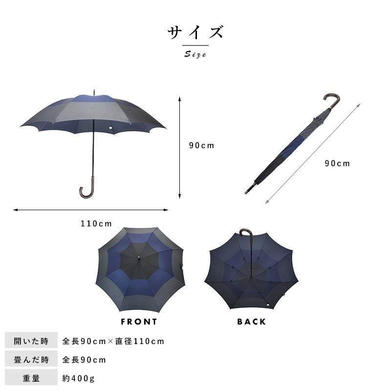 小宮商店 傘 メンズ 丈夫 長傘 65cm 8本骨 スリー 甲州織 ビジネス