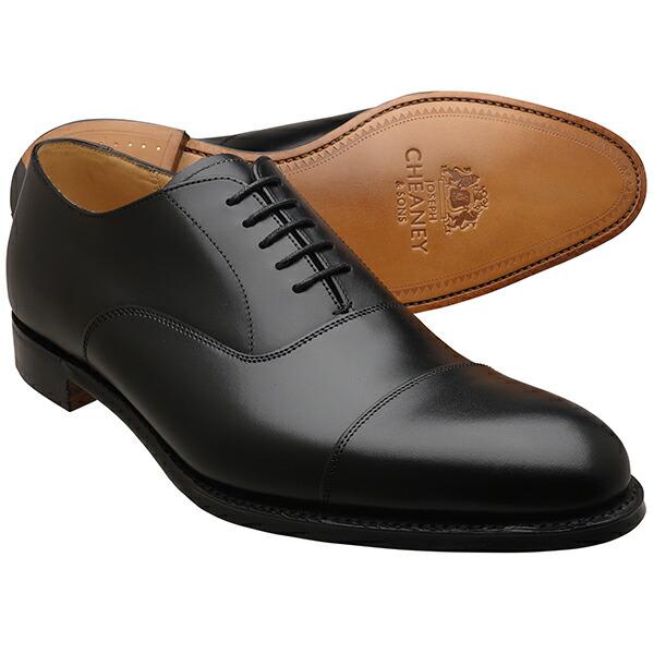 【返品交換可】 CHEANEY ジョセフ チーニー LIME ライム レザーソール ストレートチップ BLACK CALF ブラック 黒カーフ ...