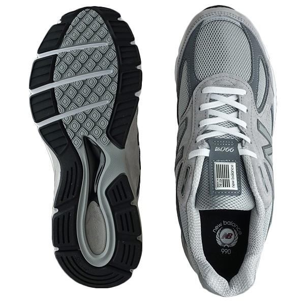 New Balance 全商品返品可 ニューバランス M990GL4 やや幅広 Width:2E NEW BALANCE M990 グレー ...