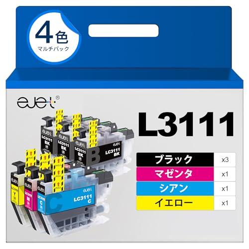 ejet LC3111 LC3111-4PK インク ブラザー 用 大容量 + LC3111BK (合計6本) brother 対応 J987N J582N J982N J978N J972N ...