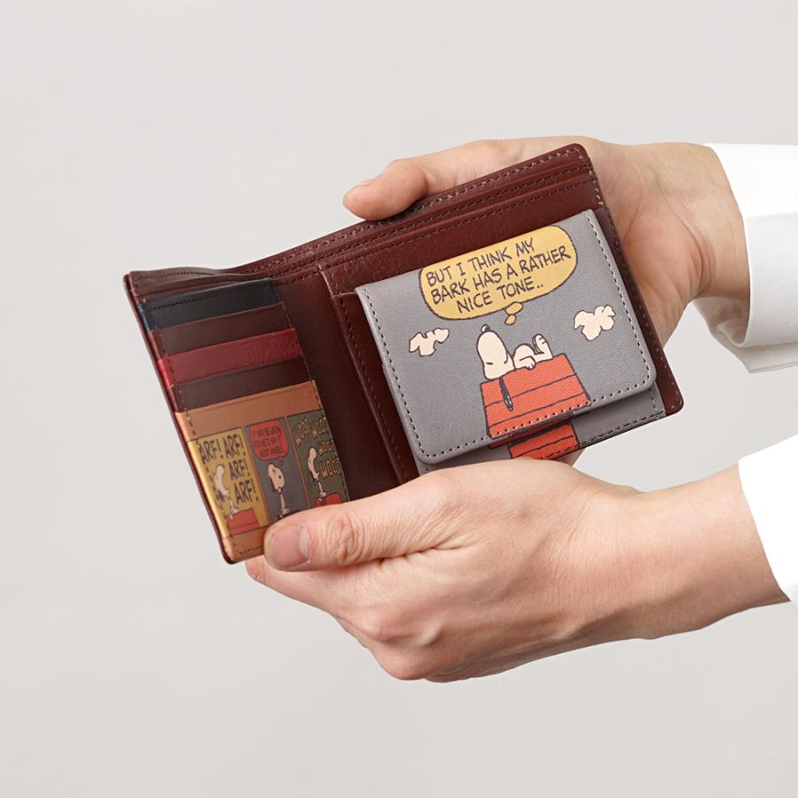 SNOOPY（スヌーピー） 【公式】PEANUTS Dog House Color 財布 二つ折り