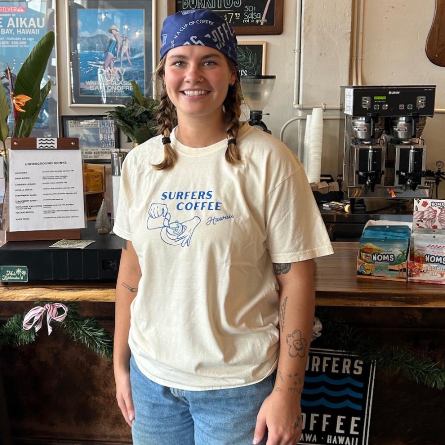 SURFERS COFFEE LATE ART T ナチュラル Tシャツ ハワイ直輸入 サーフィン : LOCO-LOCO - 通販 - Yahoo!ショッピング