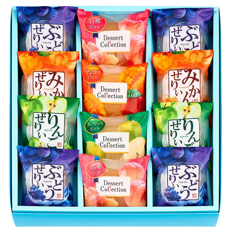 河内駿河屋 お中元 夏菓子 デザートコレクション ジュレ ゼリー DC-15 (送料込み) (t0) | 涼菓 12個 内祝い ギフト お返し 志 お供え 誕生日 プレゼント : たばきギフト ...