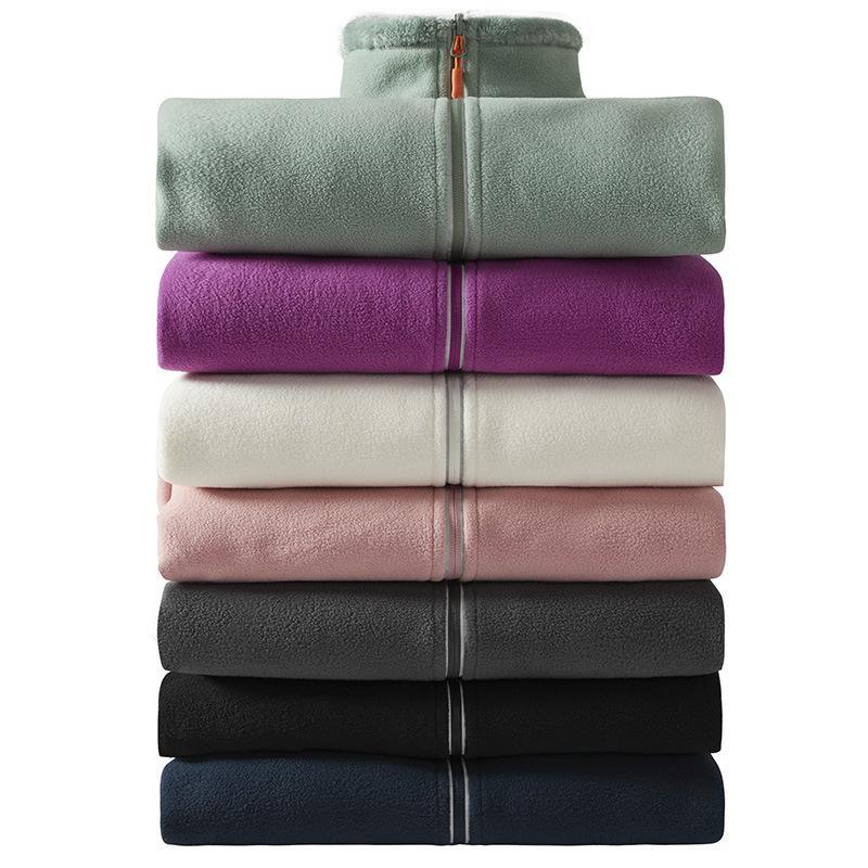 フリースジャケット レディースメンズ 秋冬 アウターコート 長袖 ジップアップ 大きいサイズ 防寒 カジュアル エレガント 男女兼用無地 ...