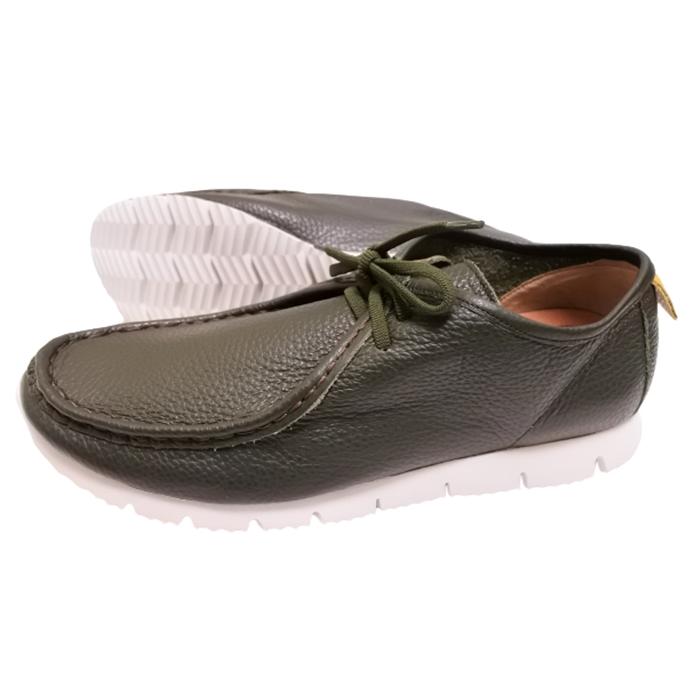 arui_toe 3590 カーキ 本革コンフォートモカシンレースアップシューズ レディース メンズ 送料無料 あるいとう レディースシューズ メンズシューズ 短靴 幅広ワ :3590-KA ...