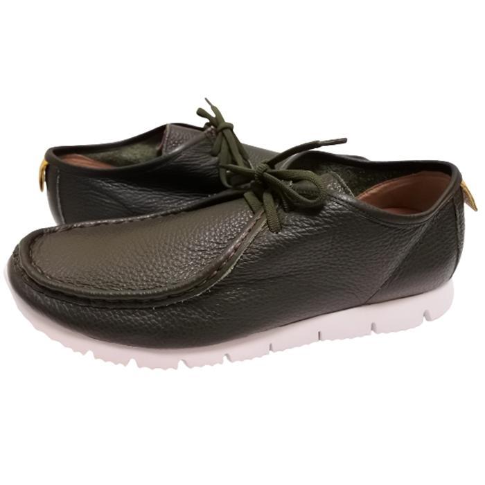 arui_toe 3590 カーキ 本革コンフォートモカシンレースアップシューズ レディース メンズ 送料無料 あるいとう レディースシューズ メンズシューズ 短靴 幅広ワ :3590-KA ...