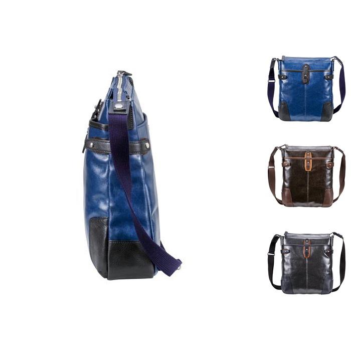 豊岡鞄 木和田正昭商店 730709 ブラック ORIGINAL BASIC 帆布PU×皮革ショルダーバッグ(L) 送料無料 ショルダーバッグ 帆布 BLACK 黒 かばん カバン バッグ 軽 ...