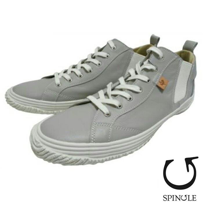 【SPINGLE MOVE SPM442 ライトグレー】カンガルー革ミドルカットサイドゴア :SPM442-LGY:神戸旅靴屋 - 通販 - Yahoo!ショッピング
