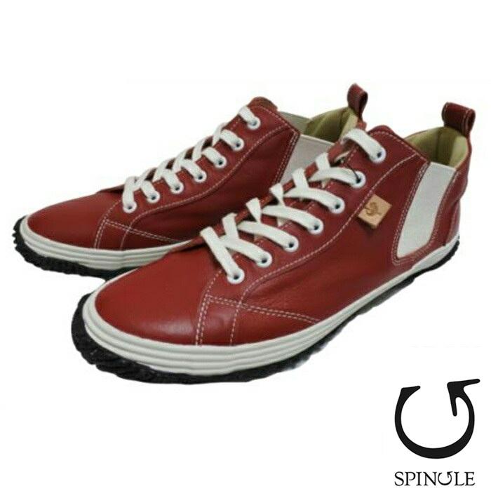 【SPINGLE MOVE SPM442 レッド】カンガルー革ミドルカットサイドゴア :SPM442-RED:神戸旅靴屋 - 通販 - Yahoo!ショッピング