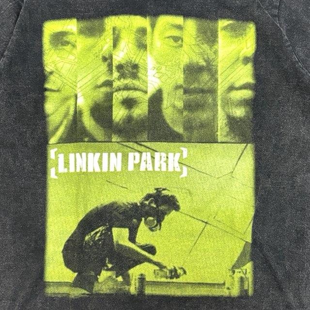 ロックTシャツ バンドTシャツ リンキンパーク 半袖 メンズ レディース ロック 黒 ブラック ニューメタル ヘヴィメタル ストーンウォッシュ ...