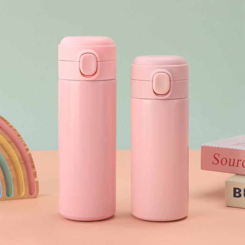 保温水筒ステンレスボトルコップレディース直飲みワンタッチ子供おしゃれ320ml/420ml可愛い旅行アウトドア便利通勤プレゼントマグボトル軽量保冷 : 旅とびshokin - 通販 ...
