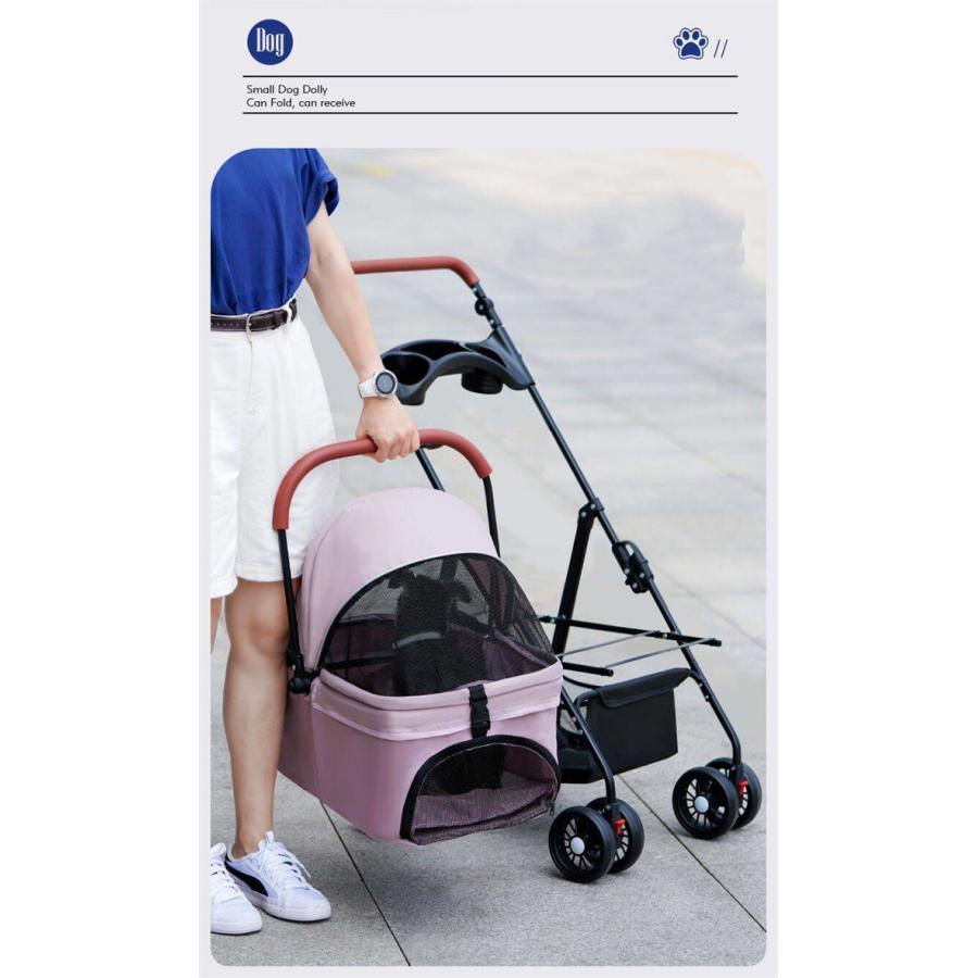 ペットカート 対面式 折りたたみ 多頭用 中型犬 小型犬 犬カート 4輪 ストッパー付き 軽量 組立簡単 工具不要 収納 介護用 : 旅とびshokin - 通販 - Yahoo!ショッピング