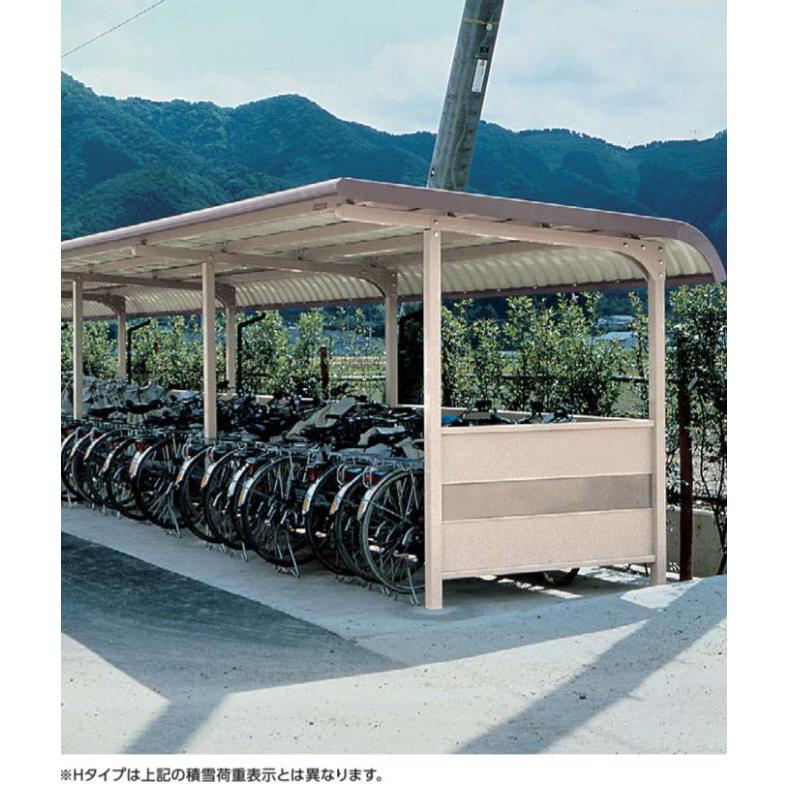 ヨドコウ ヨド自転車置場 YOKR-240 一般型 基本棟 アンカー式 ヨドコウ自転車置き場 サイクルポート サイクルガレージ【配送のみ ...