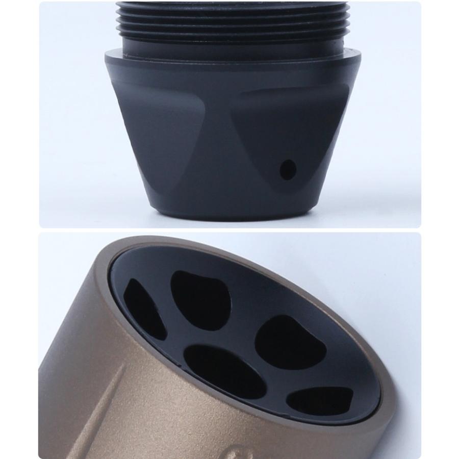 【SLR RIFLEWORKS タイプ】SLR Synergy Linear Hybrid Comp 5.56(14mm 逆ネジ)/シルバー ...