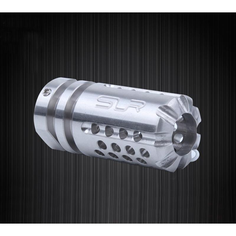 【SLR RIFLEWORKS タイプ】SLR Synergy Mini Comp 5.56タイプ(14mm 逆ネジ)/シルバー ...