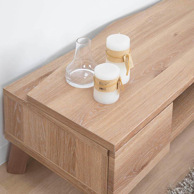 tac INTERIOR テレビ台 テレビボード 幅 120 cm ローボード 回転天板 首振り 脚付き おしゃれ 北欧 120cm 完成品 収納 リビングボード 木製 TVボード 回転 回る ...